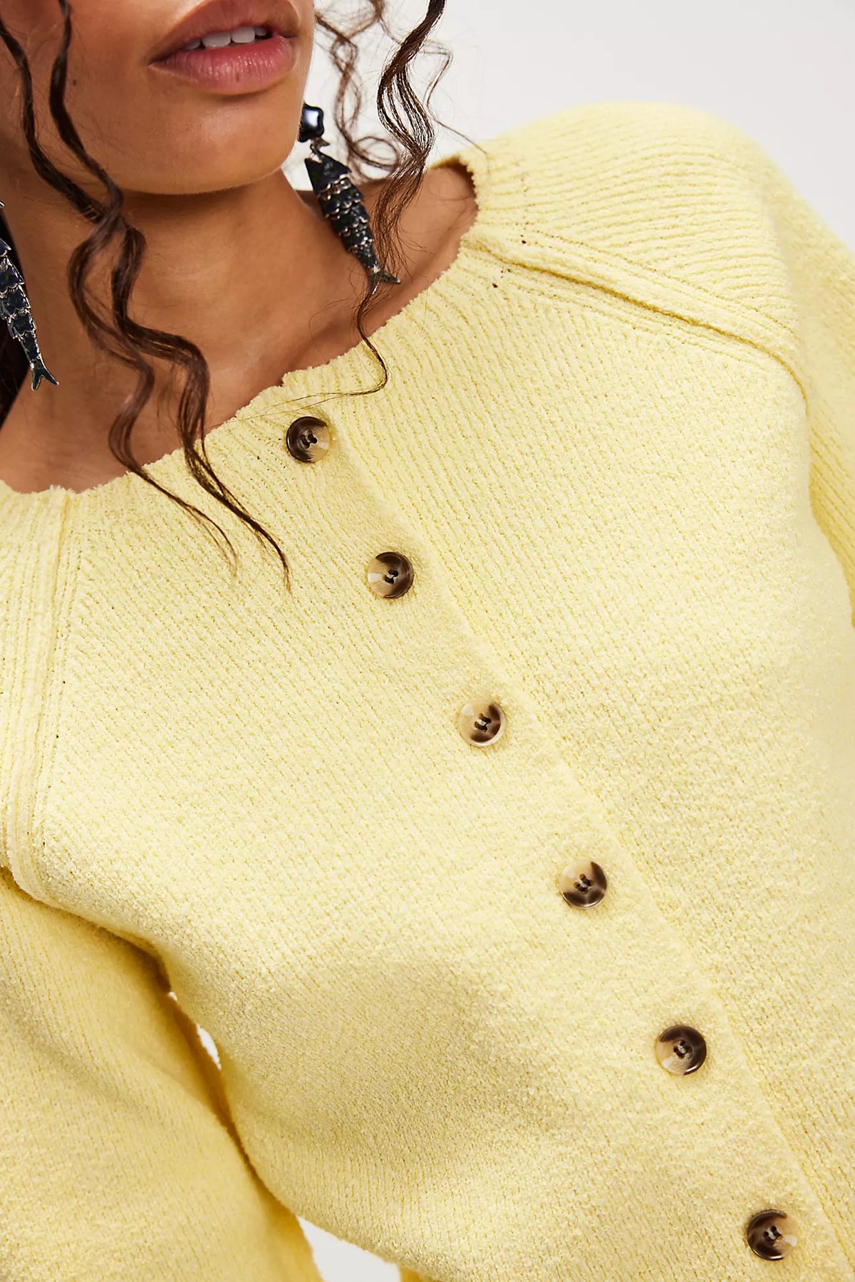 Free People Sydney Shrunken Cardi/Sunshine Time | Cside